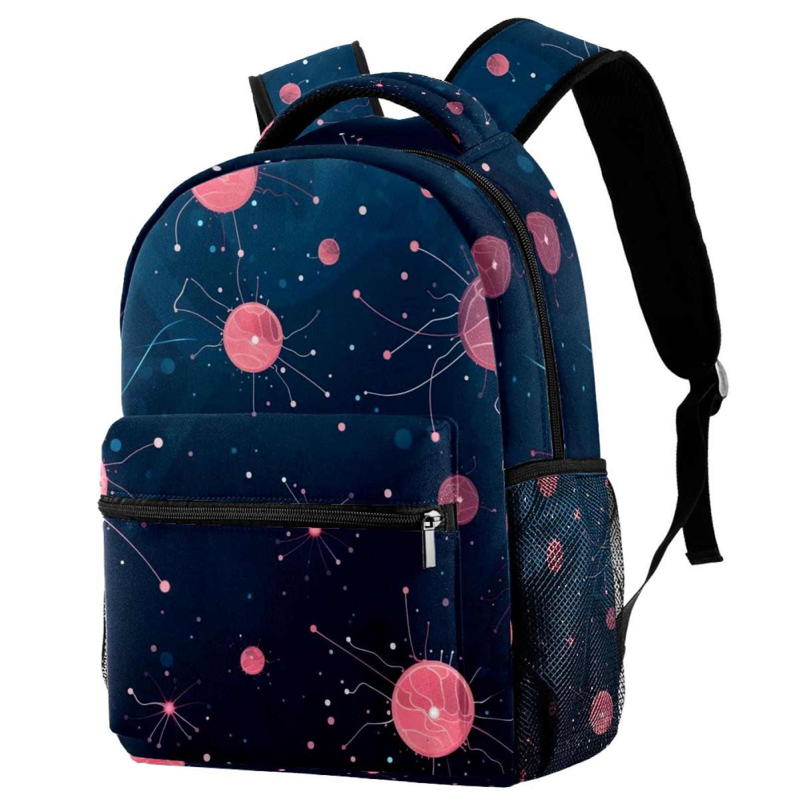 Cancer Zodiac Sign Pink Cartoon Casual Backpacks Lightweight Premium ...