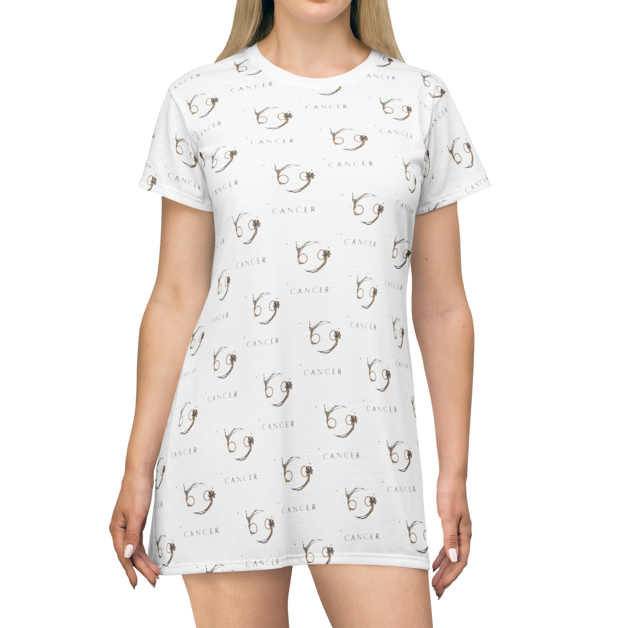 Cancer Zodiac T-Shirt Dress - Walmart.com