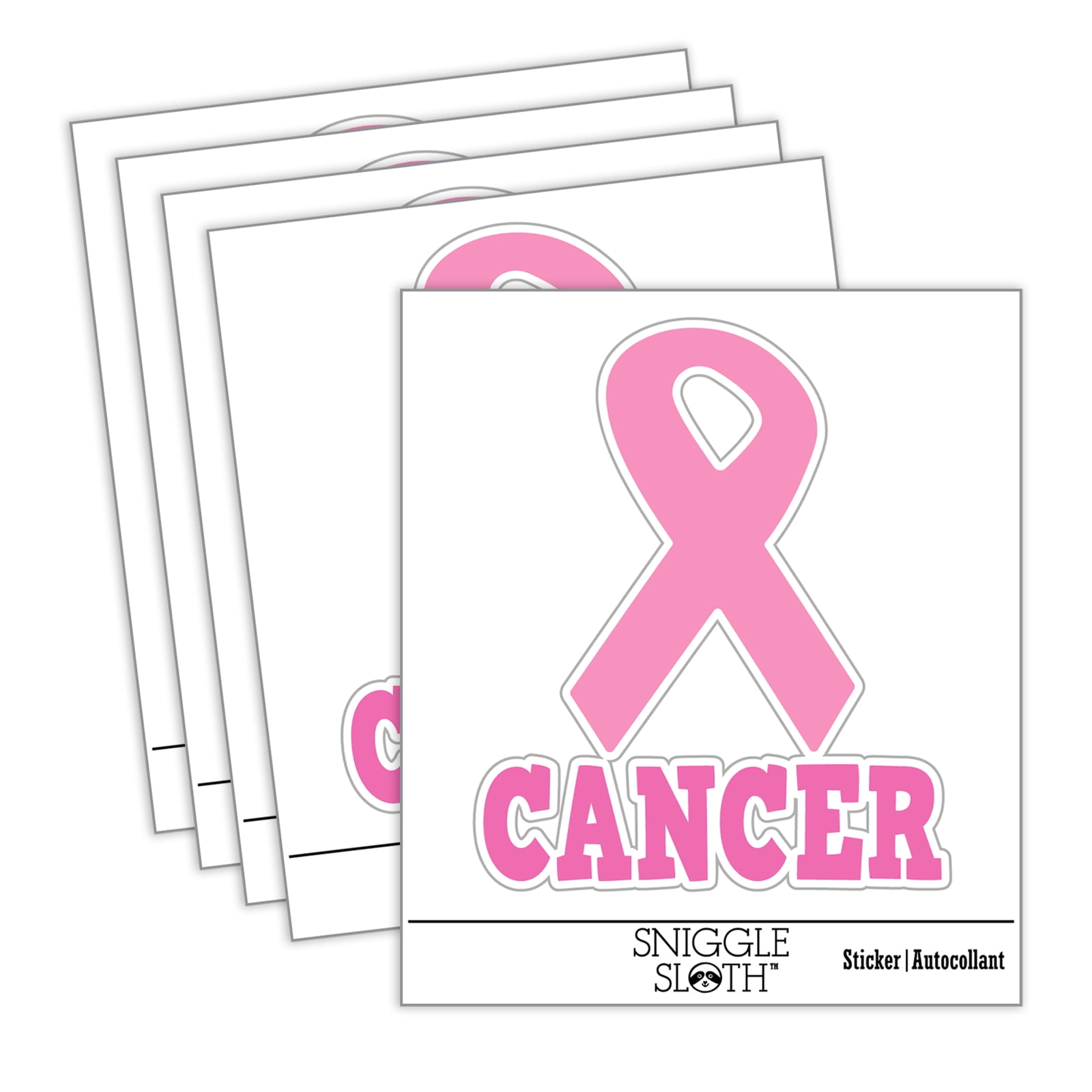 Cancer with Awareness Ribbon Car Window Bumper Water Bottle Phone ...