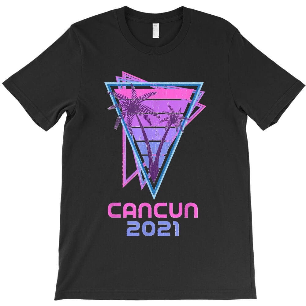 Cancun 2021 Funny Family Vacation Matching Vaporwave Retro Holiday ...