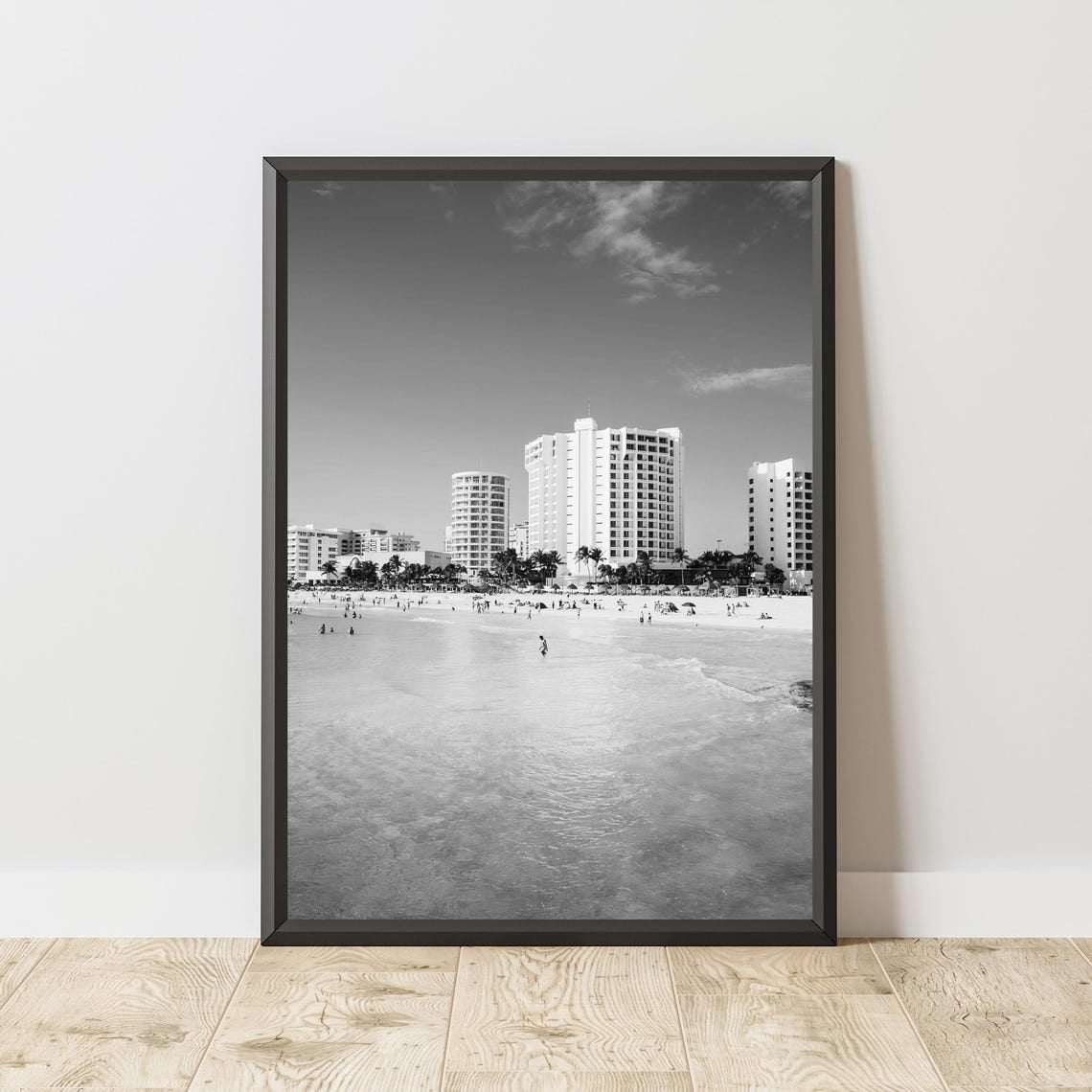 Cancun Beach Turquoise Ocean Wall Art Mexico Coastal Tropical Paradise ...