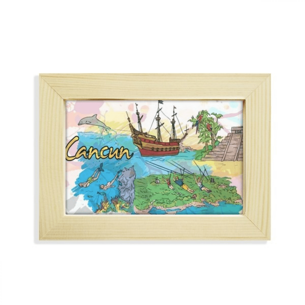 Cancun Mexico Island Mayan Temple Desktop Decorate Photo Frame Picture ...