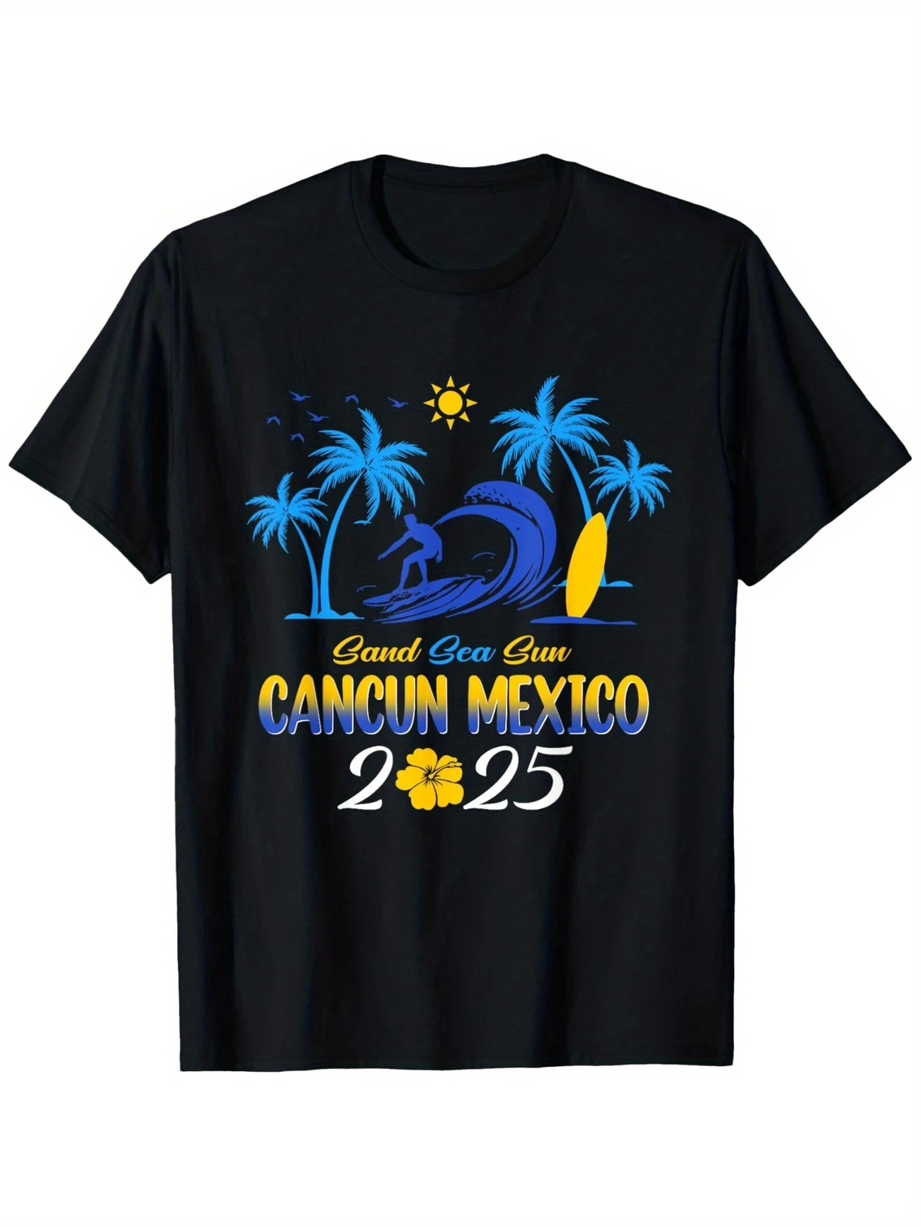 Cancun Mexico Sand Sea Sun Vacay Matching Family 2025 T-Shirt, 100% ...