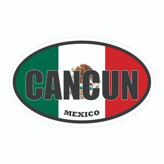 Cancun Mexico Sticker Phone Decal Water Bottle Stickers Car Decals ...