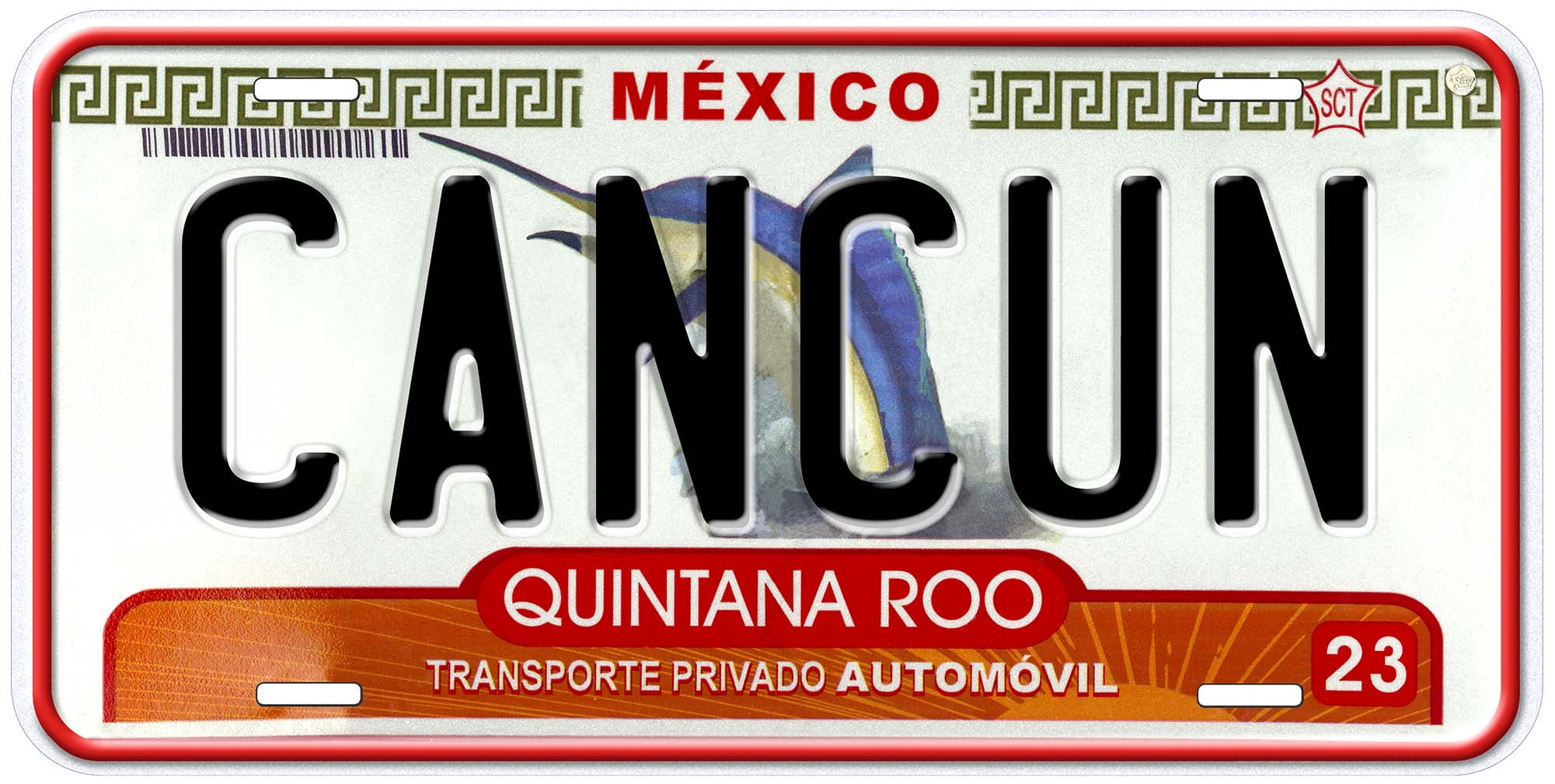 Cancun Quintana Roo Mexico Novelty Car License Plate - Walmart.com