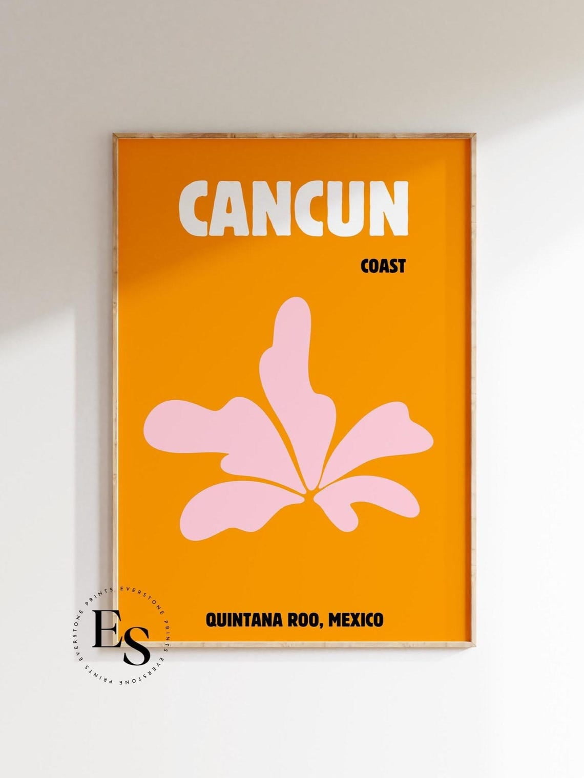 Cancun Travel Poster Coastal Girly Dorm Art Colorful Y2K Posters Trendy ...
