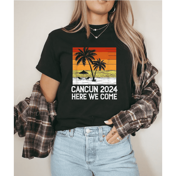 Cancun Trip Here We Come Family Reunion Matching Vacation Unisex T ...