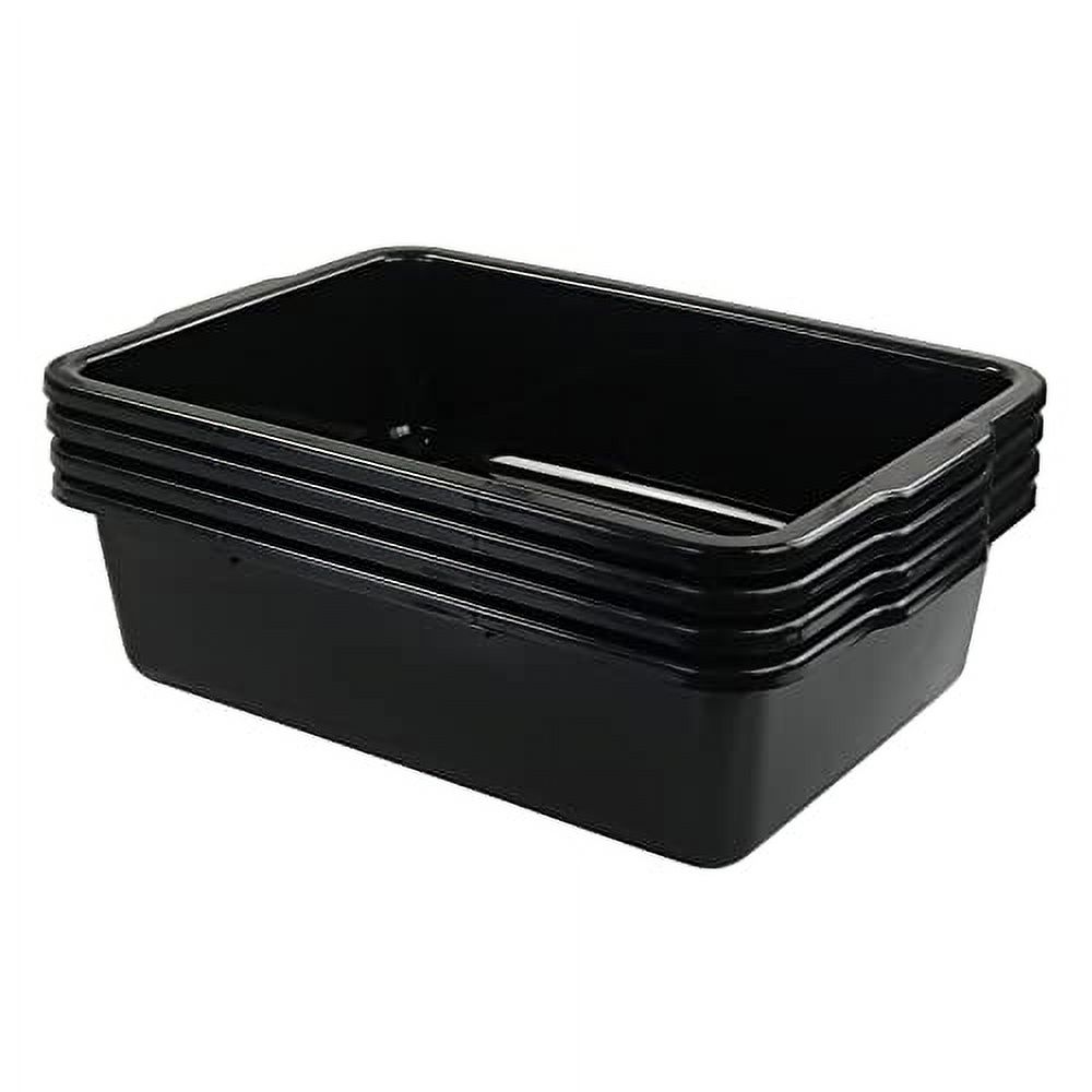 Cand 4 Pack 32 L Commercial Bus Tubs, Large Rectangle Dish Tub ...