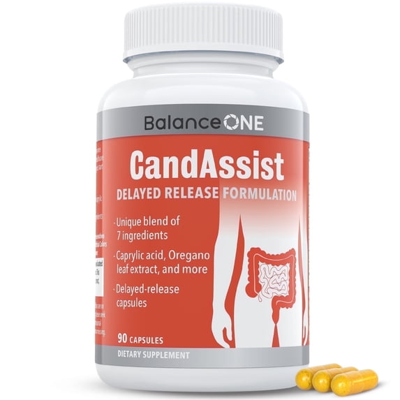 Balance ONE Candida Cleanse, Caprylic Acid, Berberine, Oregano Leaf ...