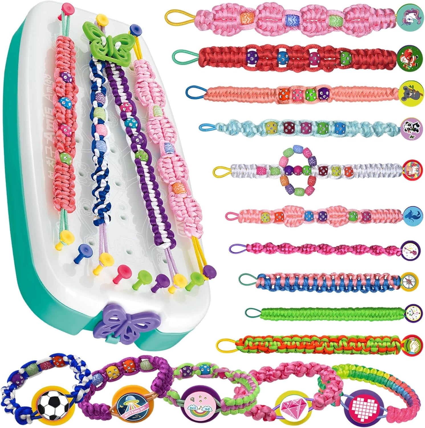 CandWuom Friendship Bracelet Making Kit, Bracelet Kit for Girls ...