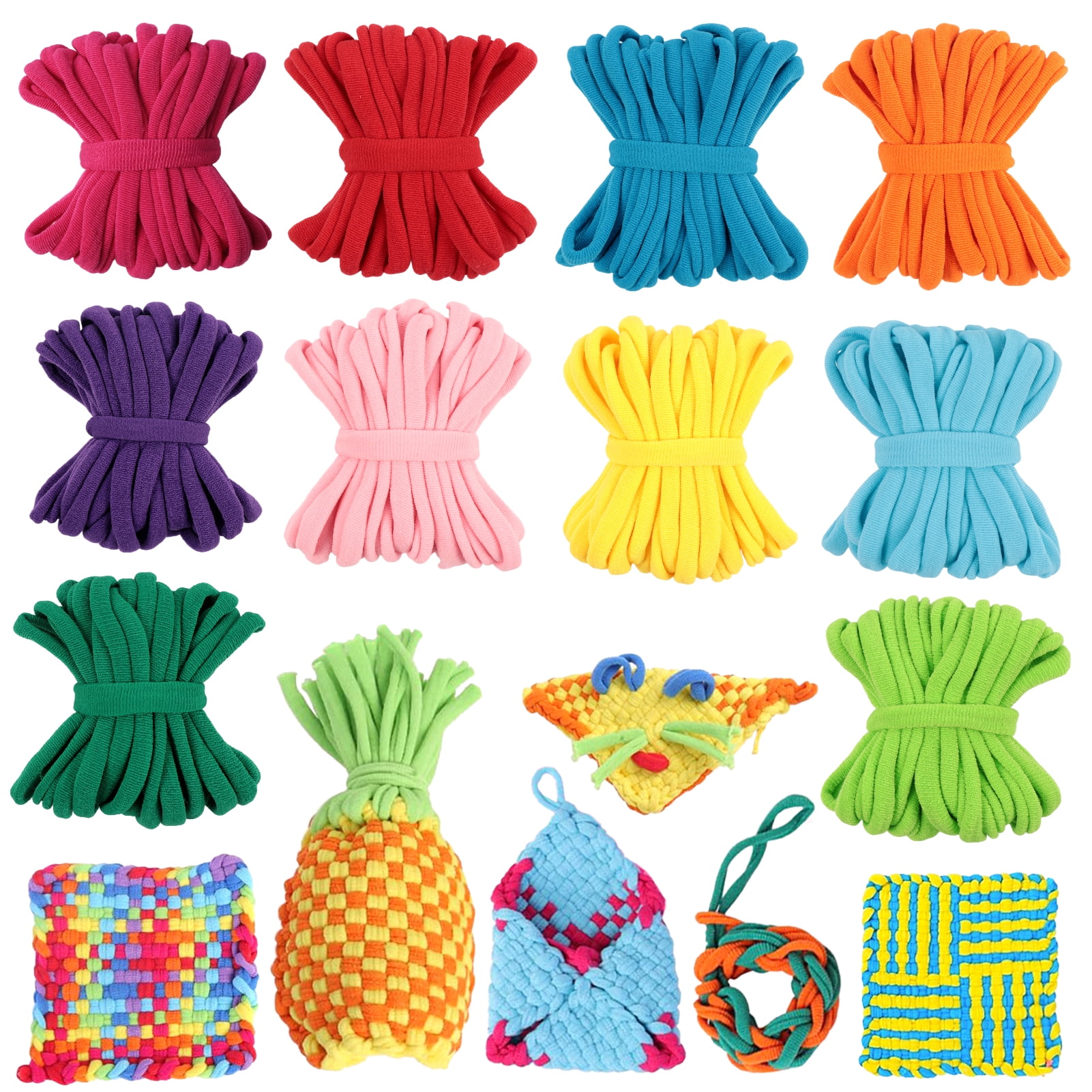 CandWuom Weaving Loom Loop Refills,7 Inch 800 Pcs Loom Refill Loops in ...