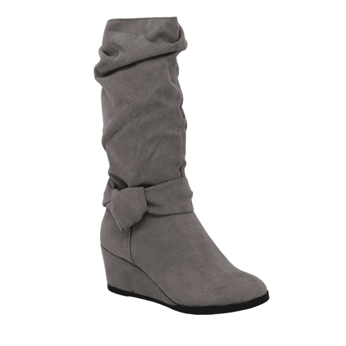 Candace Grey Nova Suede Tall Shaft Boot - Walmart.com