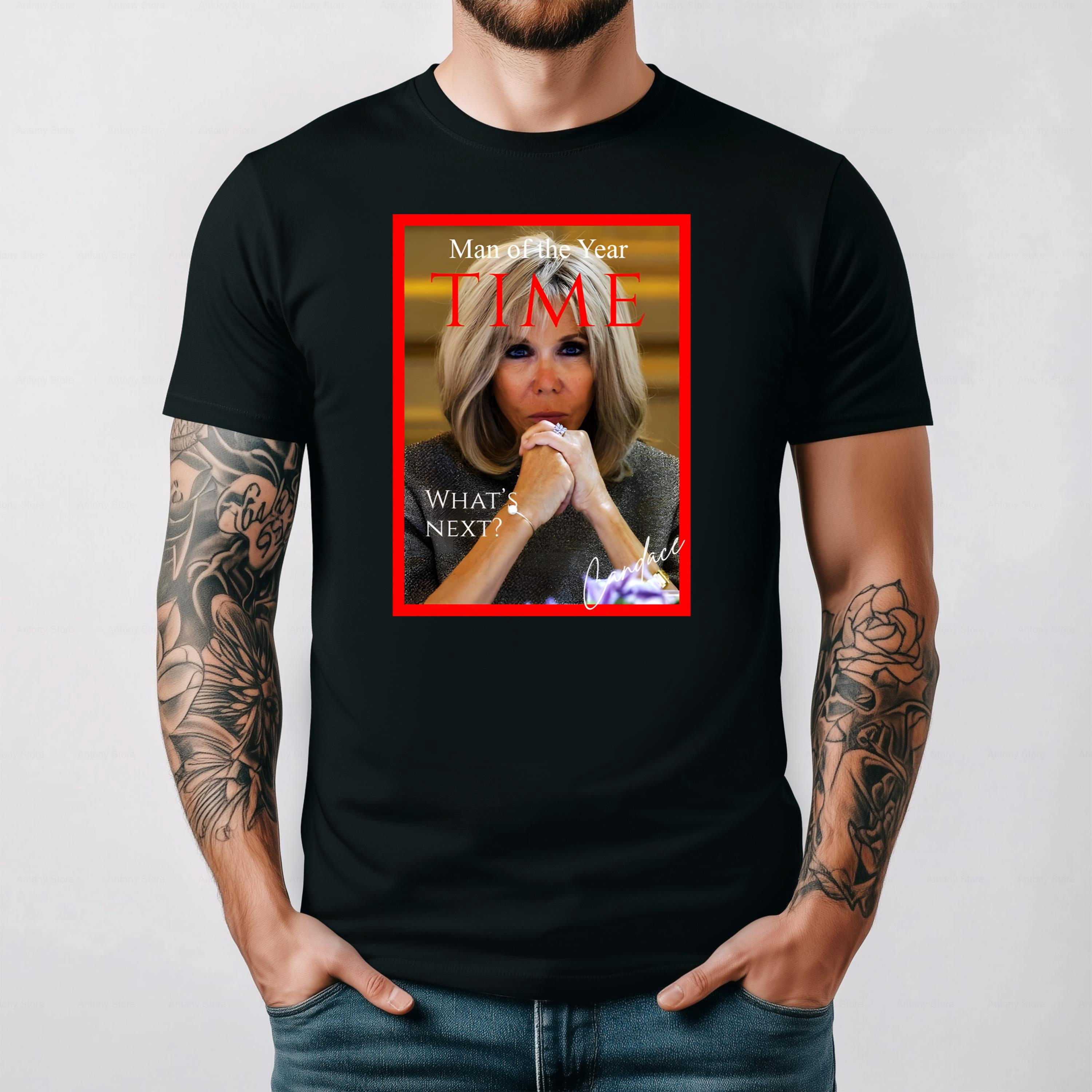 Candace Owens Brigitte Macron Man Of The Year Funny T-shirt up to size ...