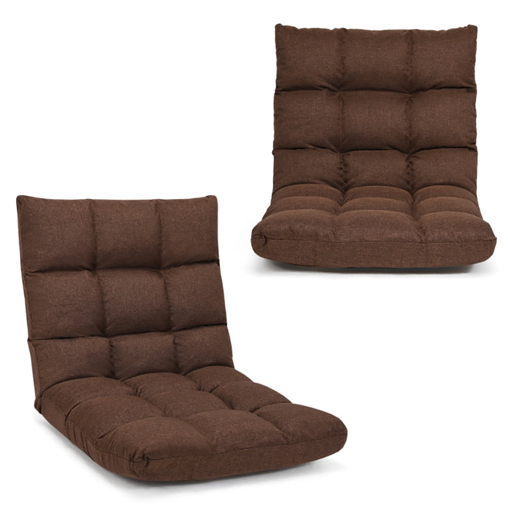 Canddidliike 14-Position Adjustable Folding Lazy Gaming Sofa-Coffee ...