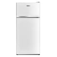Canddidliike 2 Doors Cold-rolled Sheet Compact Refrigerator-White ...