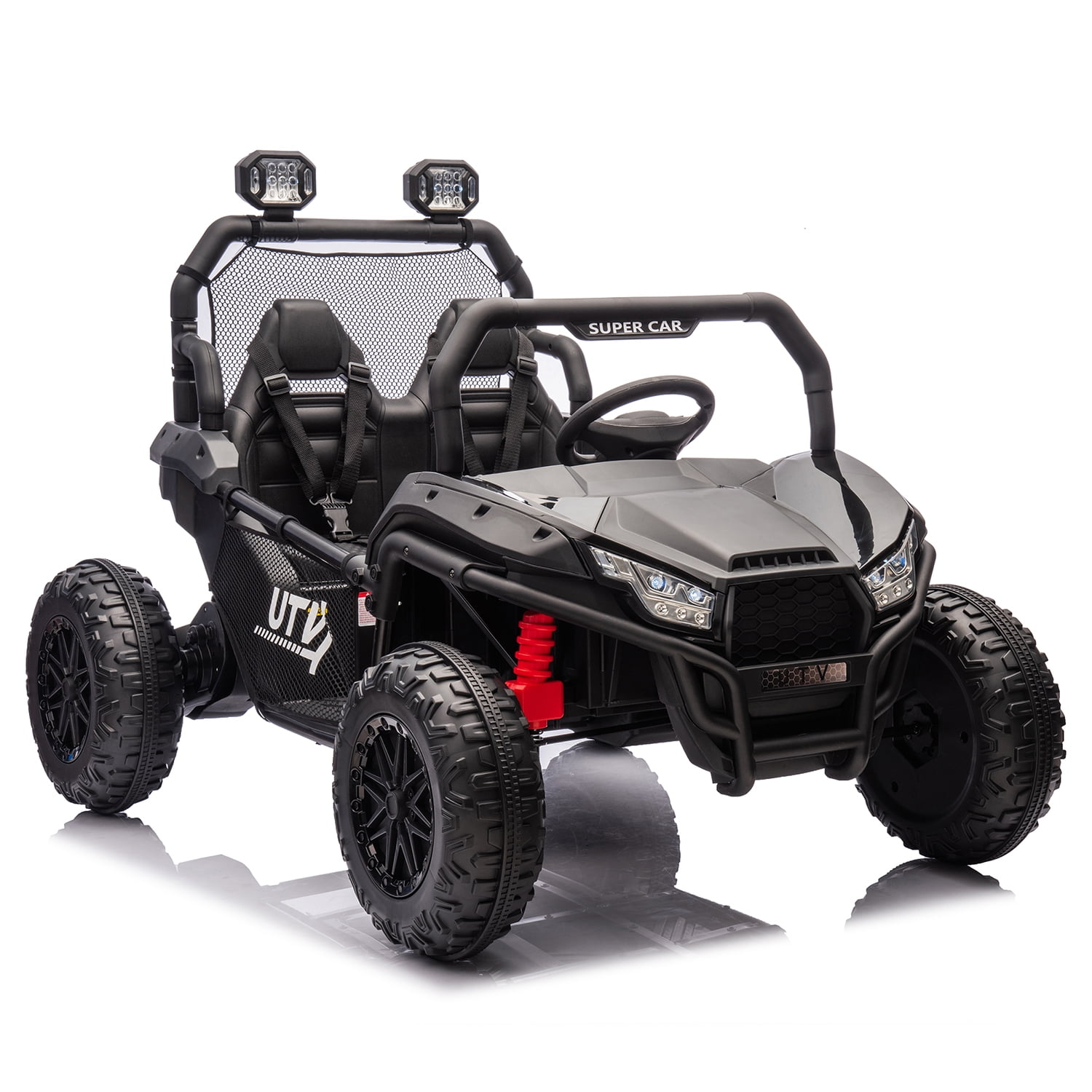 Canddidliike 24V Two-Seater Kids Ride On UTV with Parents Control, 400W ...