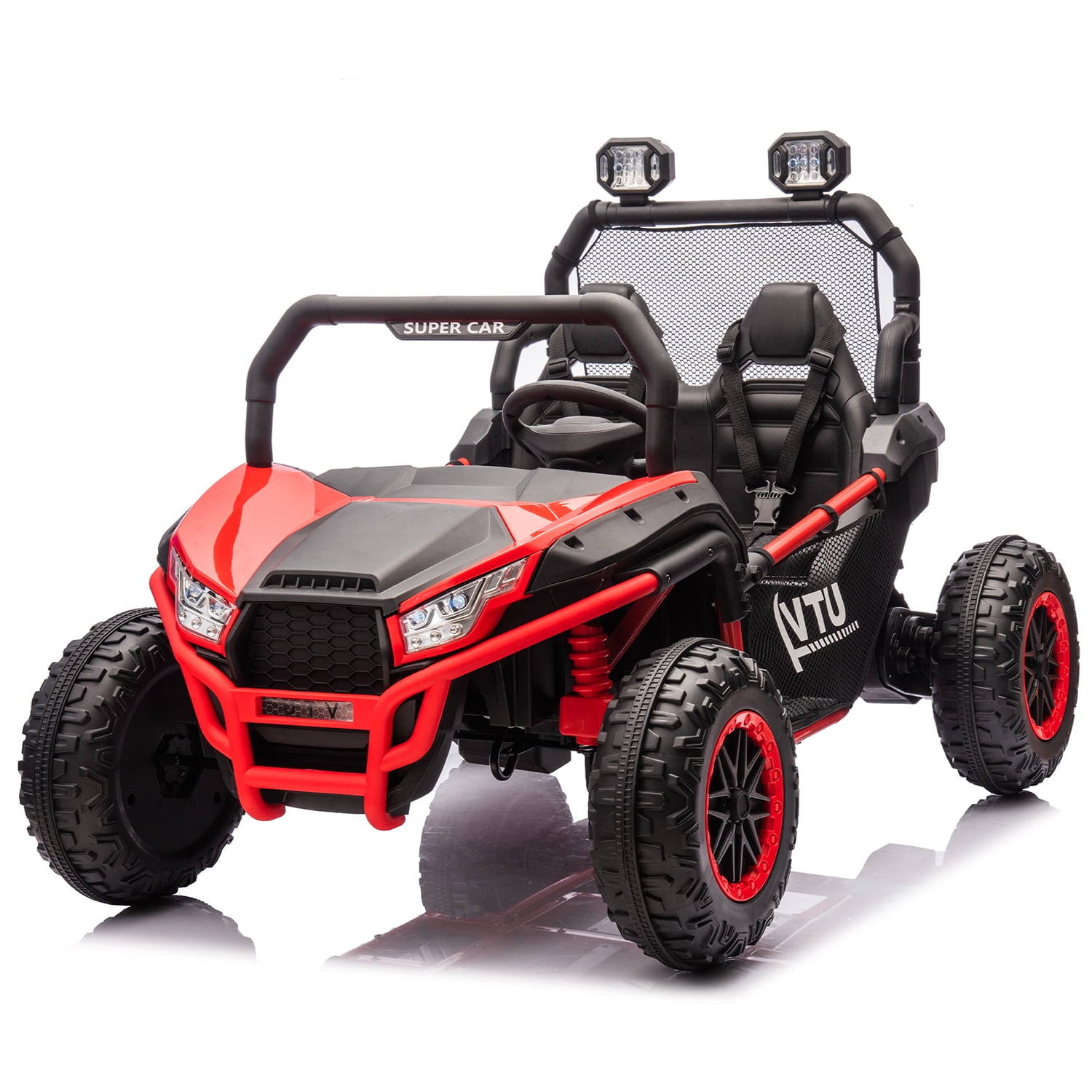 Canddidliike 24V Two-Seater Kids Ride On UTV with Parents Control, 400W ...