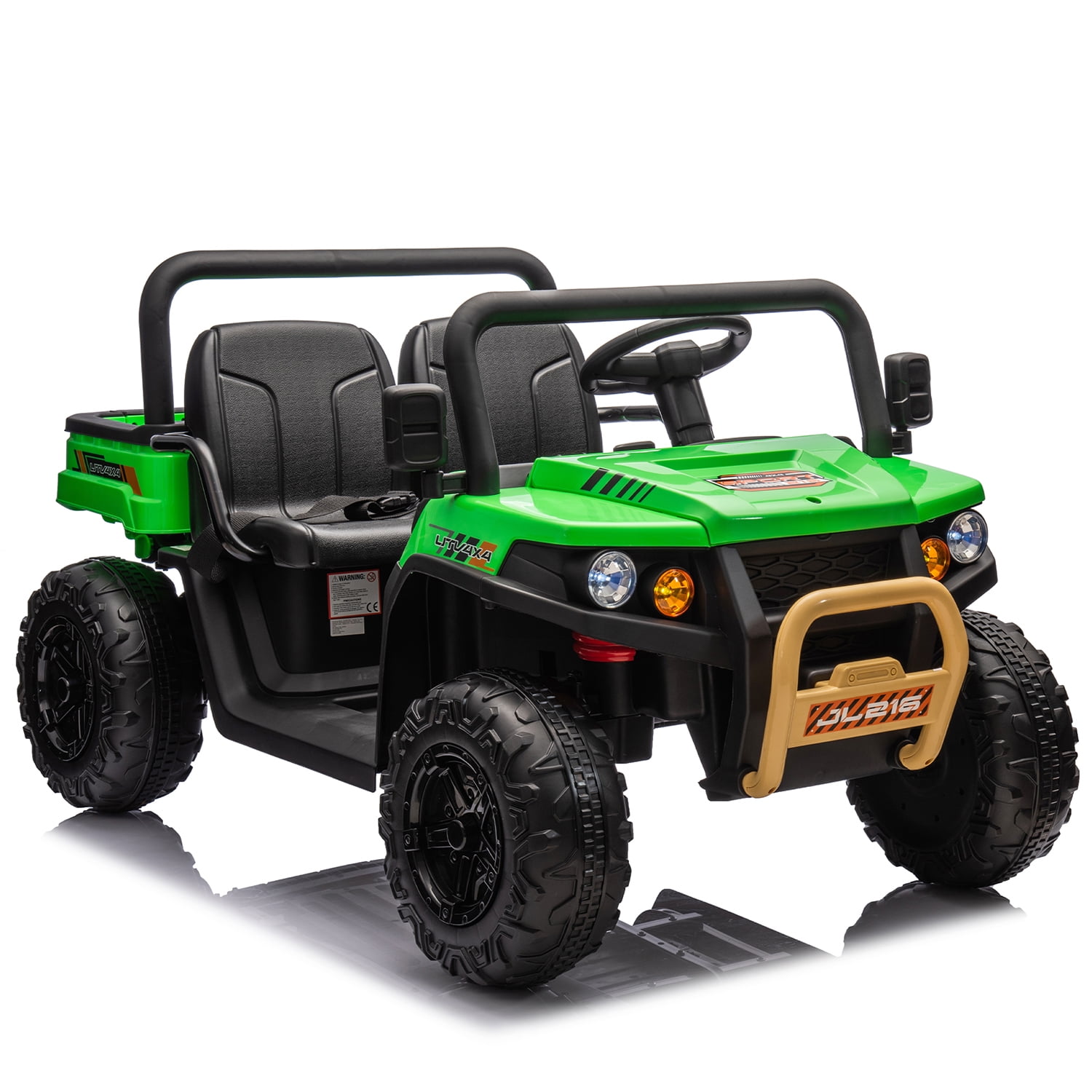 Canddidliike 24V XXXL Two-Seater Kids Ride On UTV with Parents Remote ...