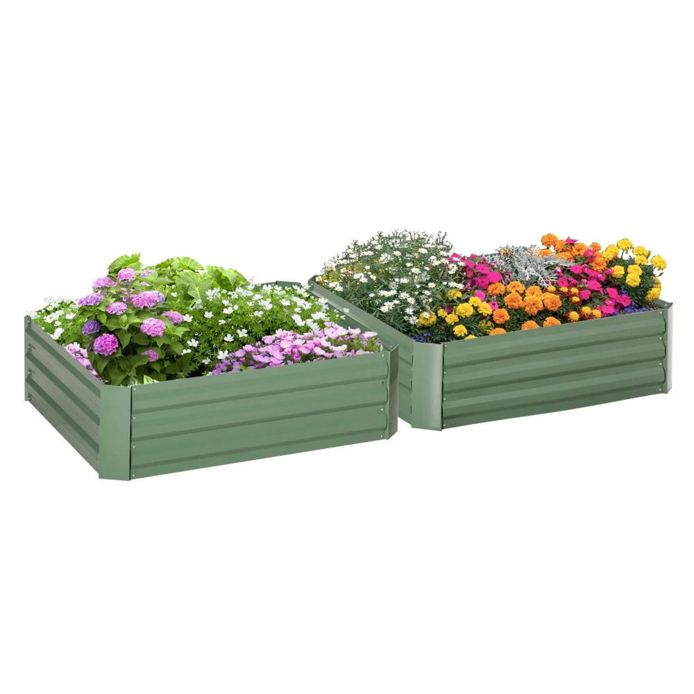 Canddidliike 2pc 29" Elevated Herb & Vegetable Planting Box Kit ...