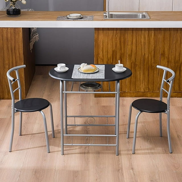 Canddidliike 3-Piece Kitchen Room Chairs Set for Home, Small Dining ...