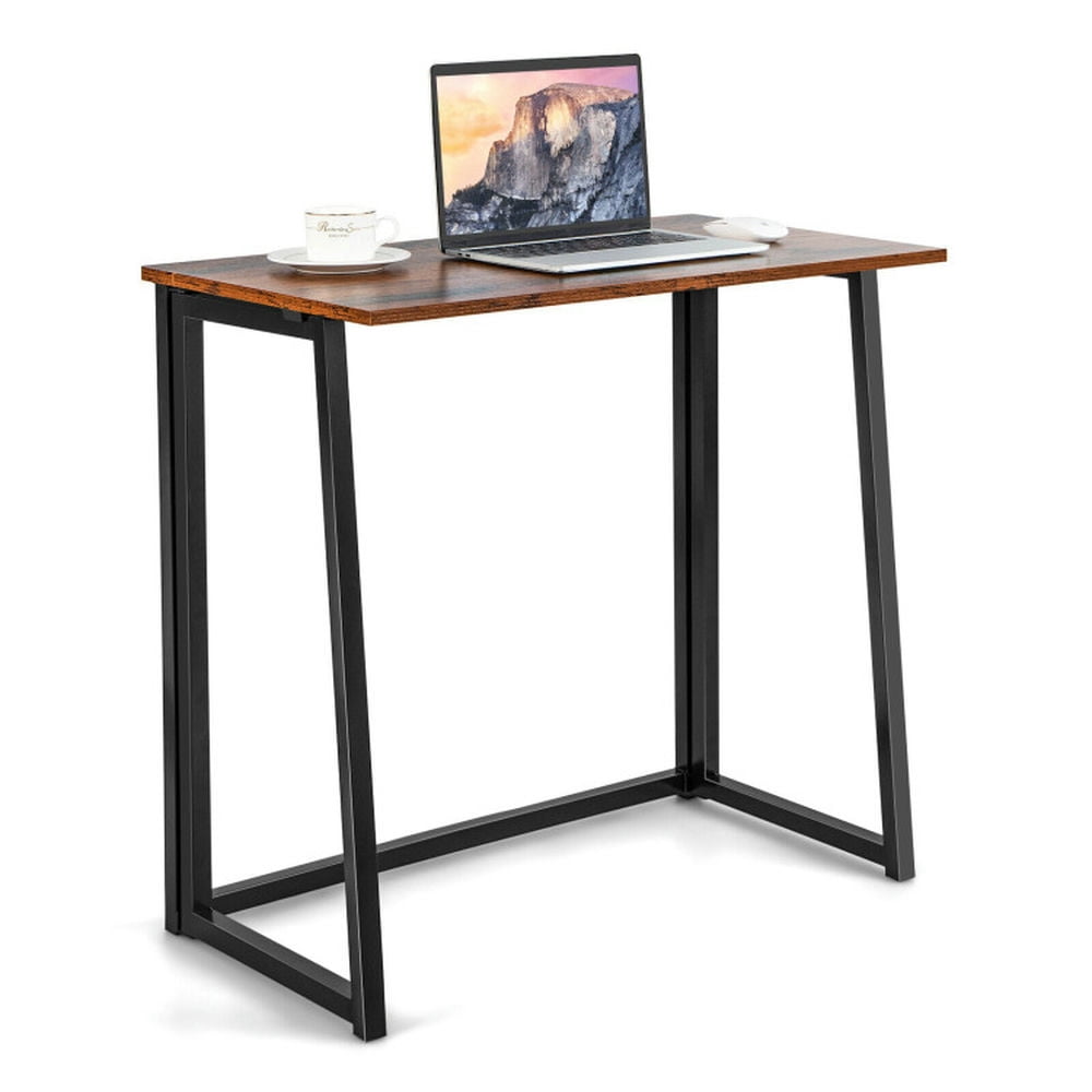 Canddidliike 31 Inch Space-saving Folding Computer Desk for Home Office ...