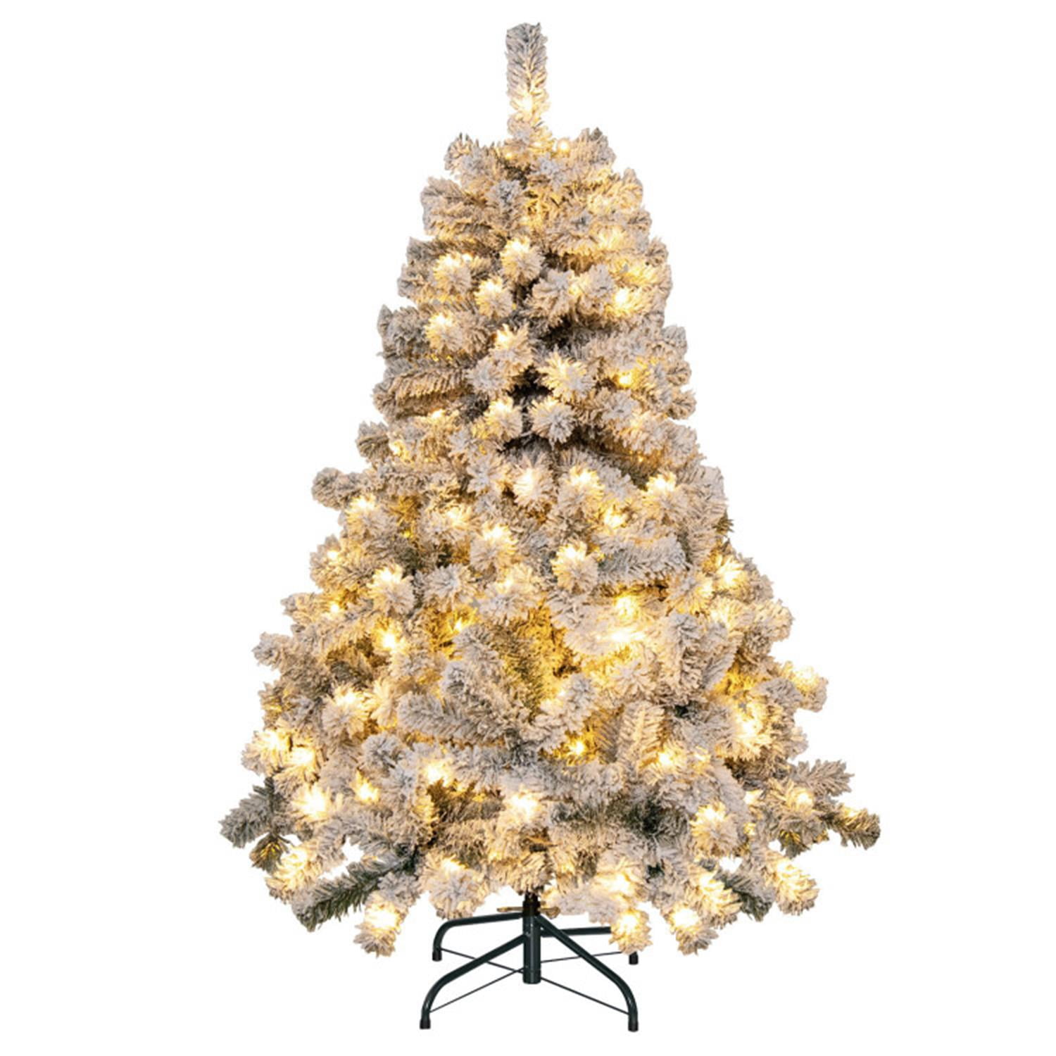 Canddidliike 4.5 Feet Christmas Tree with A Sturdy Cross-Shaped Metal ...
