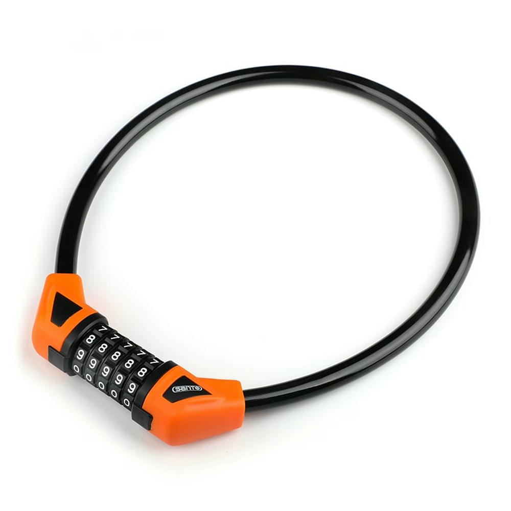 Canddidliike 5-Digit Combination Lock Bicycle Lock Cable, Anti-Theft ...