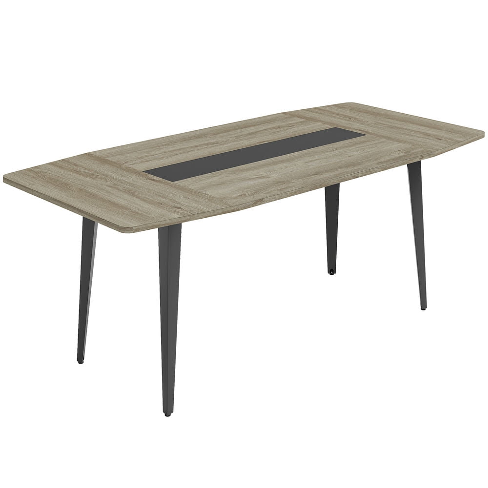 Canddidliike 6FT Conference Table, Modern Boat Shaped Meeting Table ...