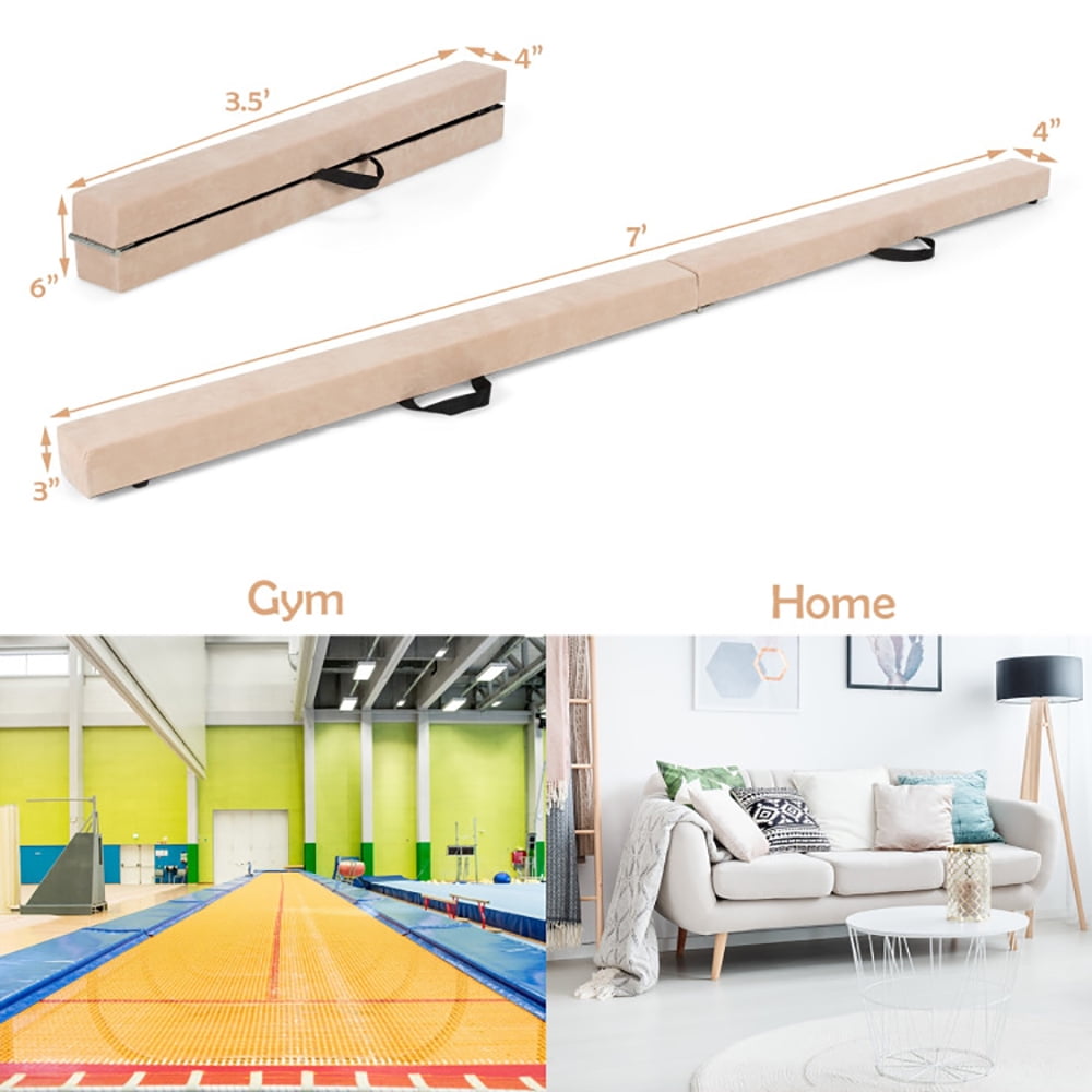 Canddidliike 7 Feet Folding Portable Floor Balance Beam with Handles ...