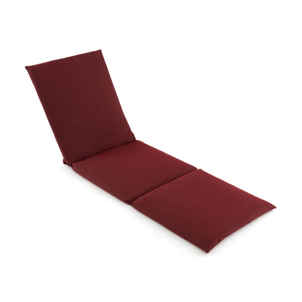 Canddidliike Chaise Lounge Cushion Patio Furniture Pad, Tri-Folding ...