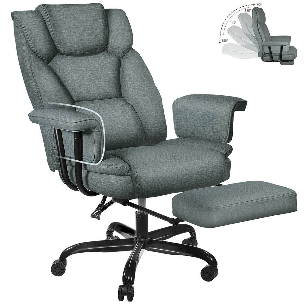 Canddidliike High Back Ergonomic Office Chair, PU Bonded Leather ...