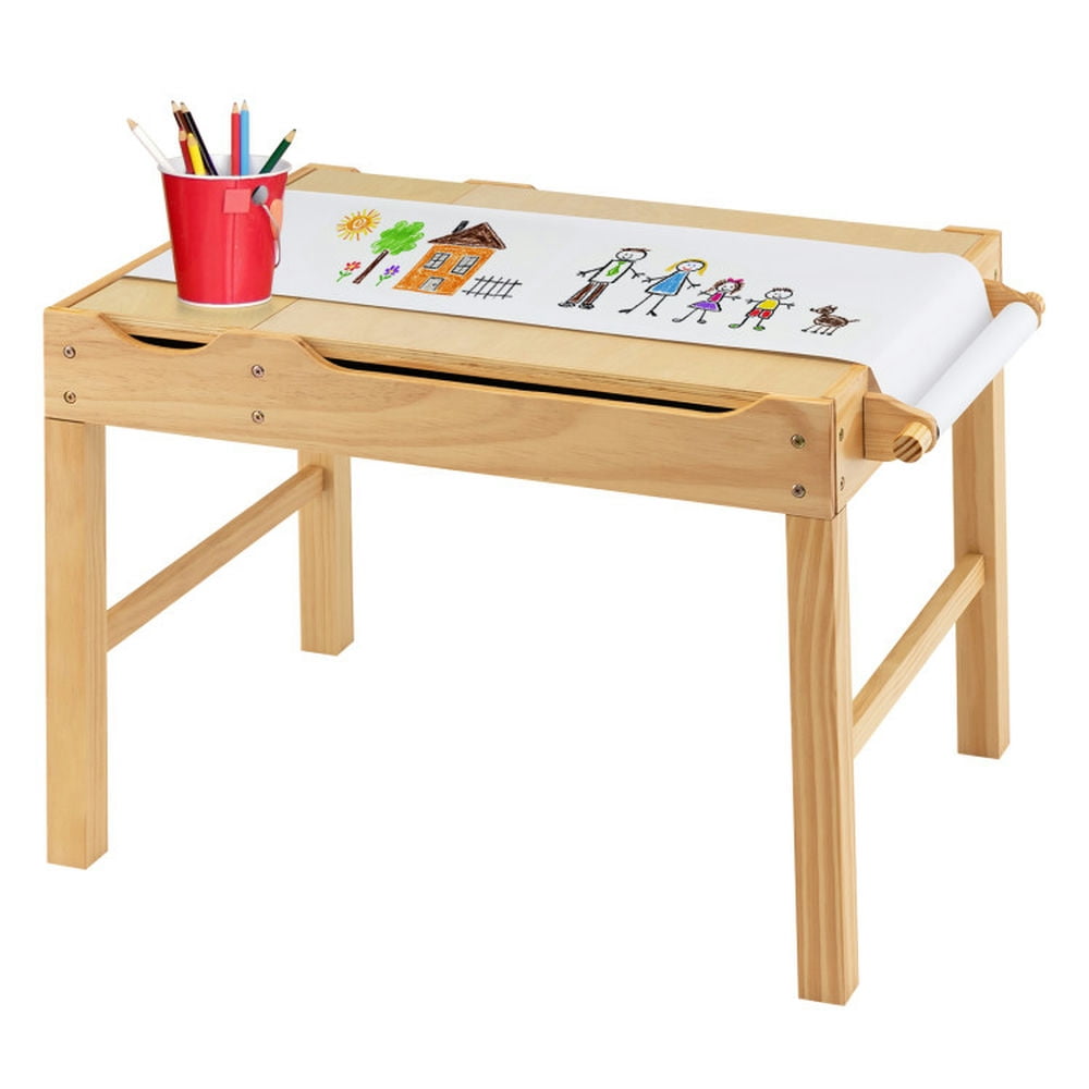 Canddidliike Kids Multi Activity Play Table Wooden Building Block Desk ...