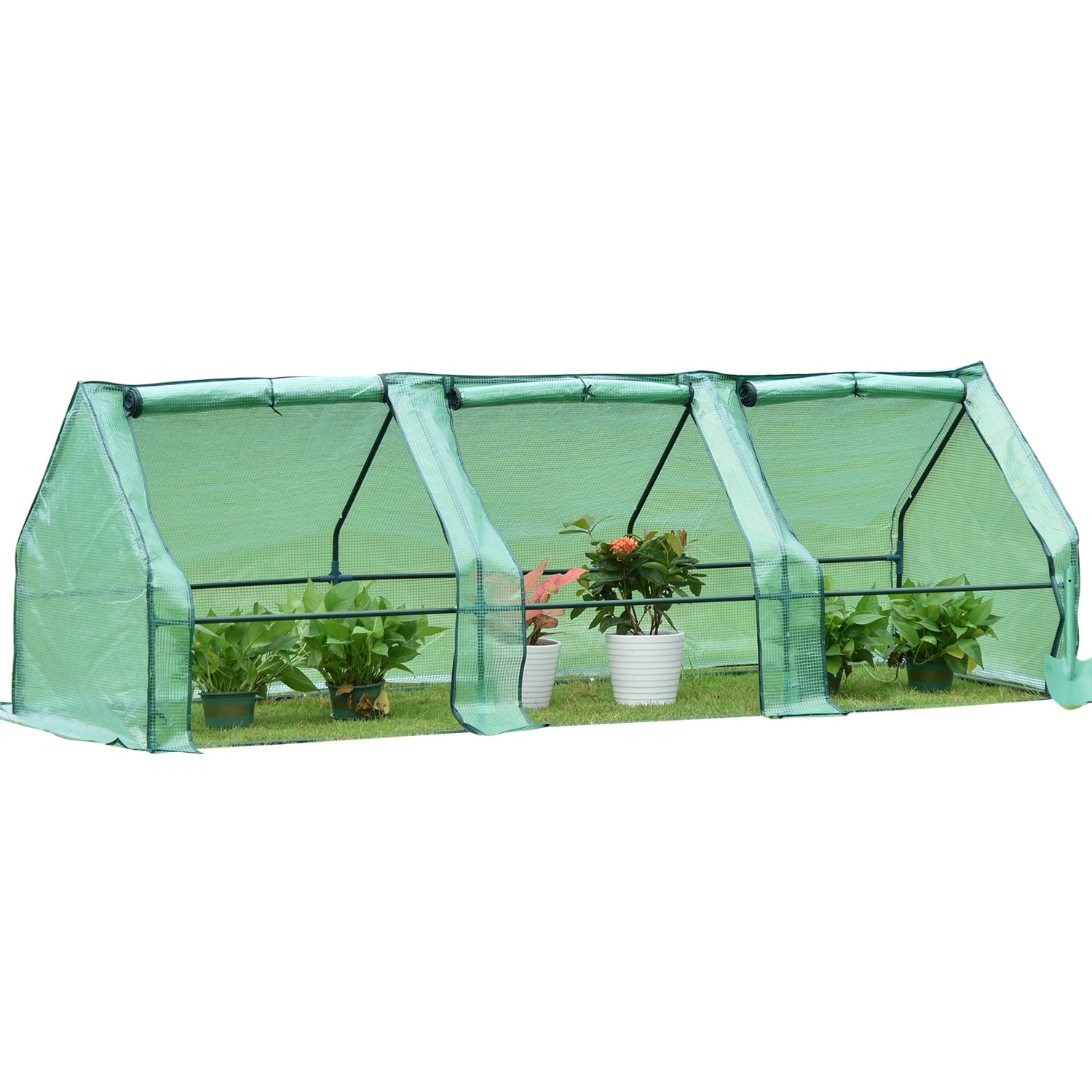 Canddidliike Portable Tunnel Greenhouse, Outdoor Garden Mini Hot House ...