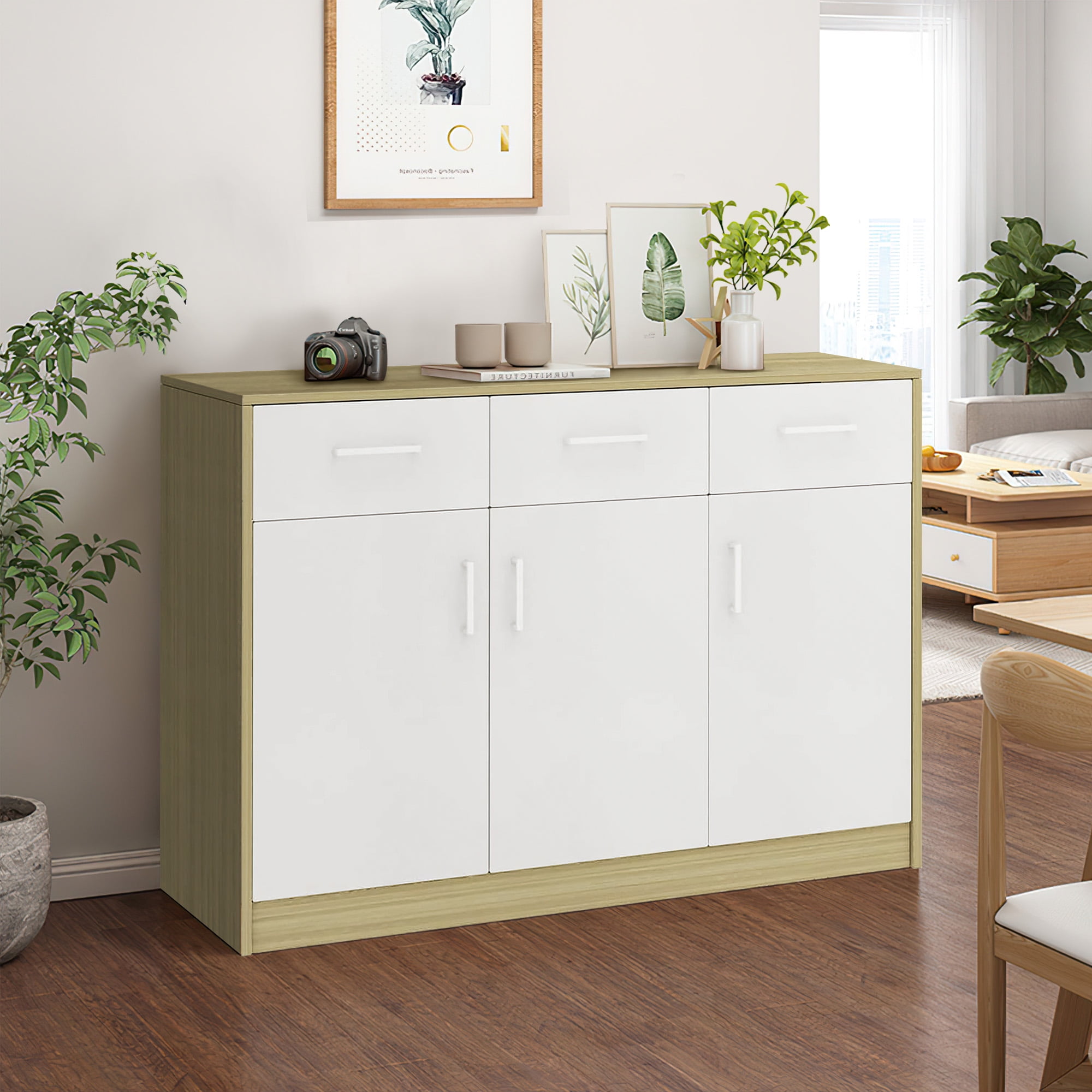 Canddidliike Modern Sideboard Buffet Server, Kitchen Cabinet Storage ...