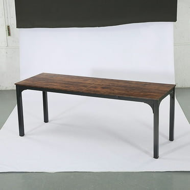 Dextrus Dining Table for 6-8, 71" Rectangular Wood Farmhouse Kitchen ...