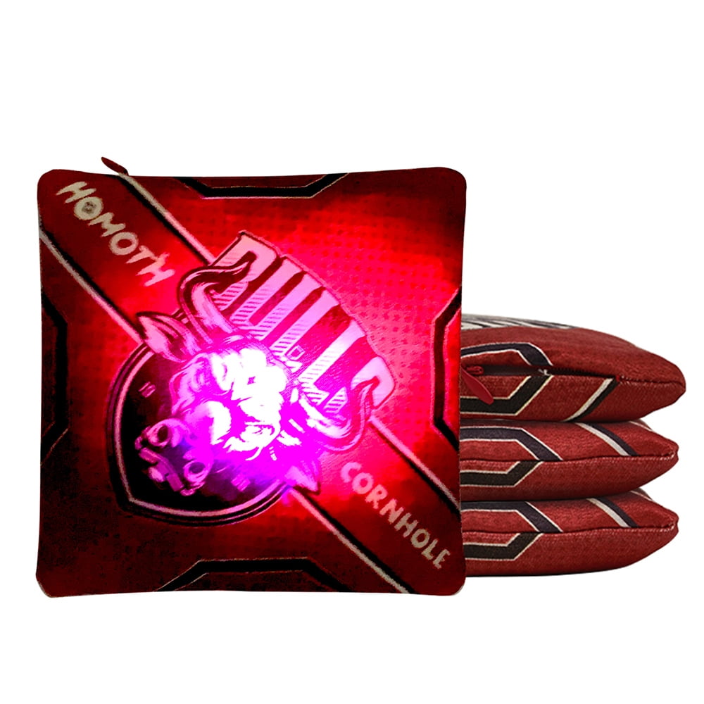 Canddidliike Set of 4 Led Light up Cornhole Bean Bags No Filler for ...