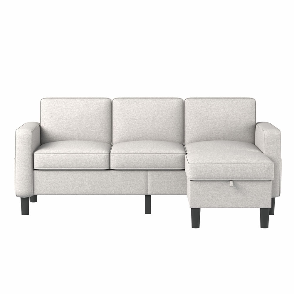 Canddidliike Modern L-shaped Sofa, Upholstered Couches for Small Spaces ...