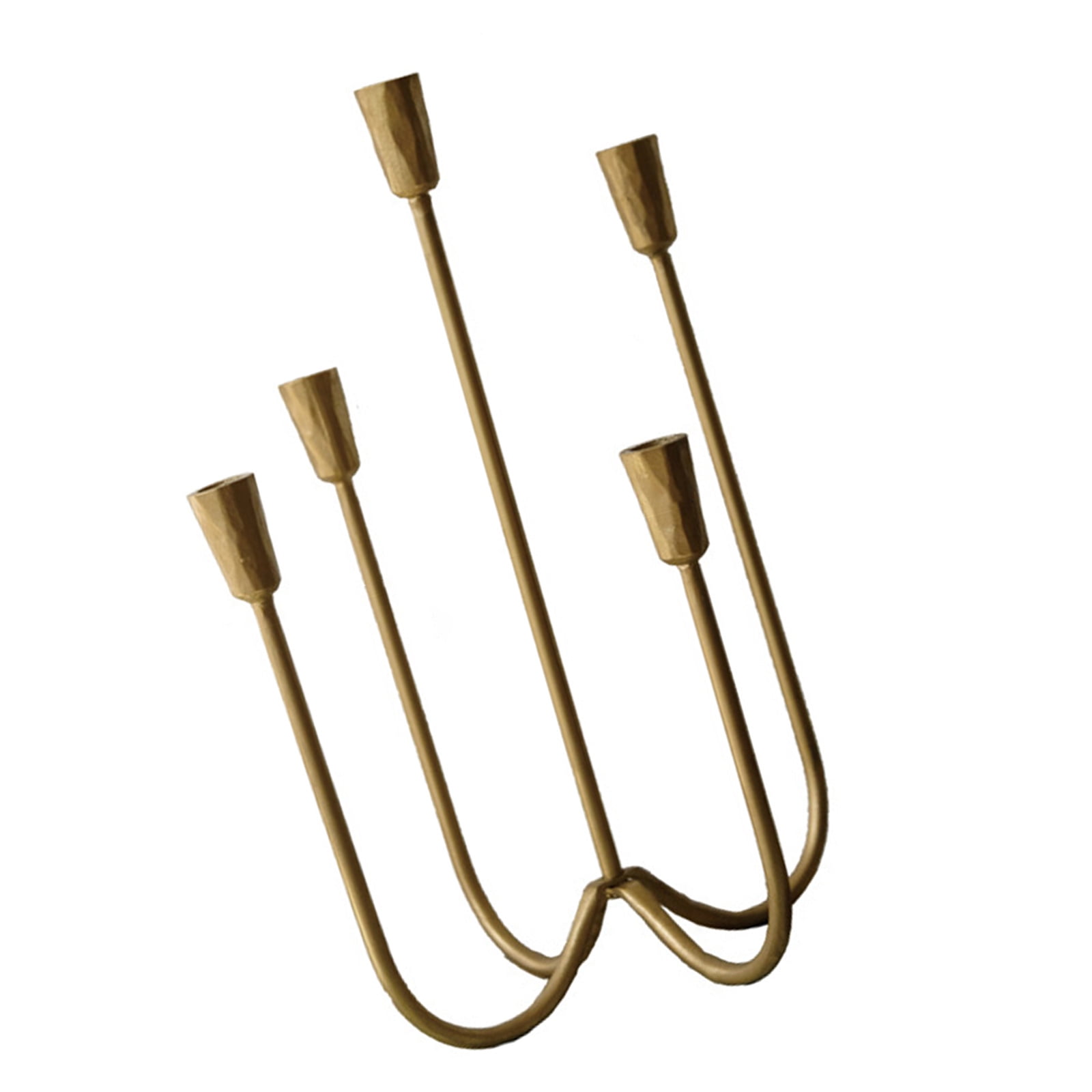 Candelabra, 5-Arm Iron Taper Holder for Wedding Centerpieces & Home ...