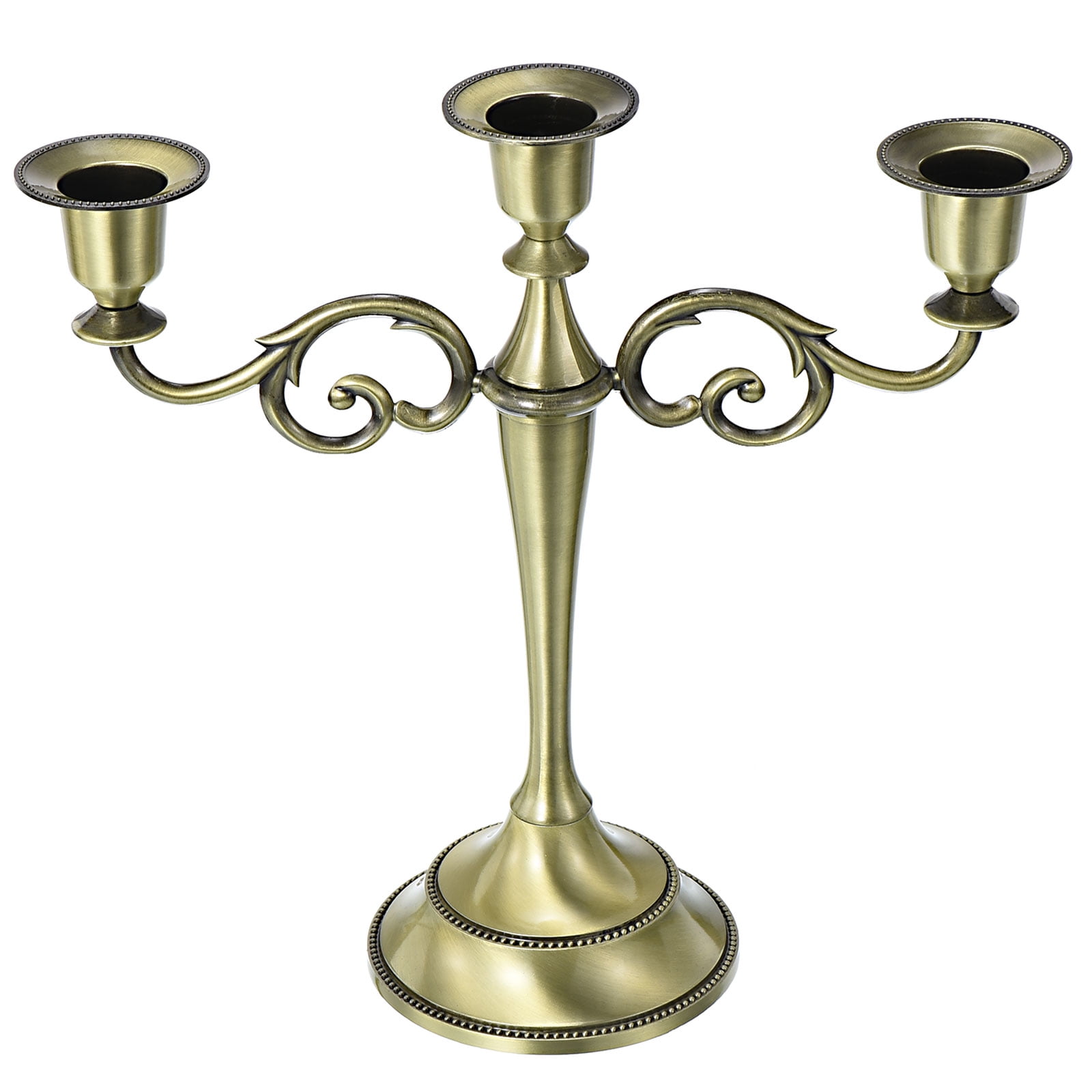 Candelabra Candle Holders, 3 Arm Metal Candlestick Stand for Taper ...