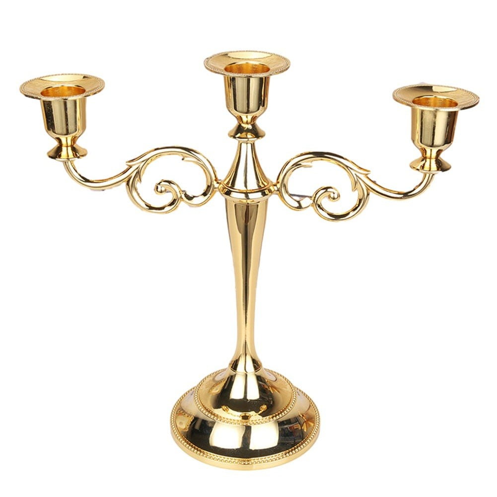 Candelabra Candlelight Dinner Candle Wedding Prop Holder Plated ...