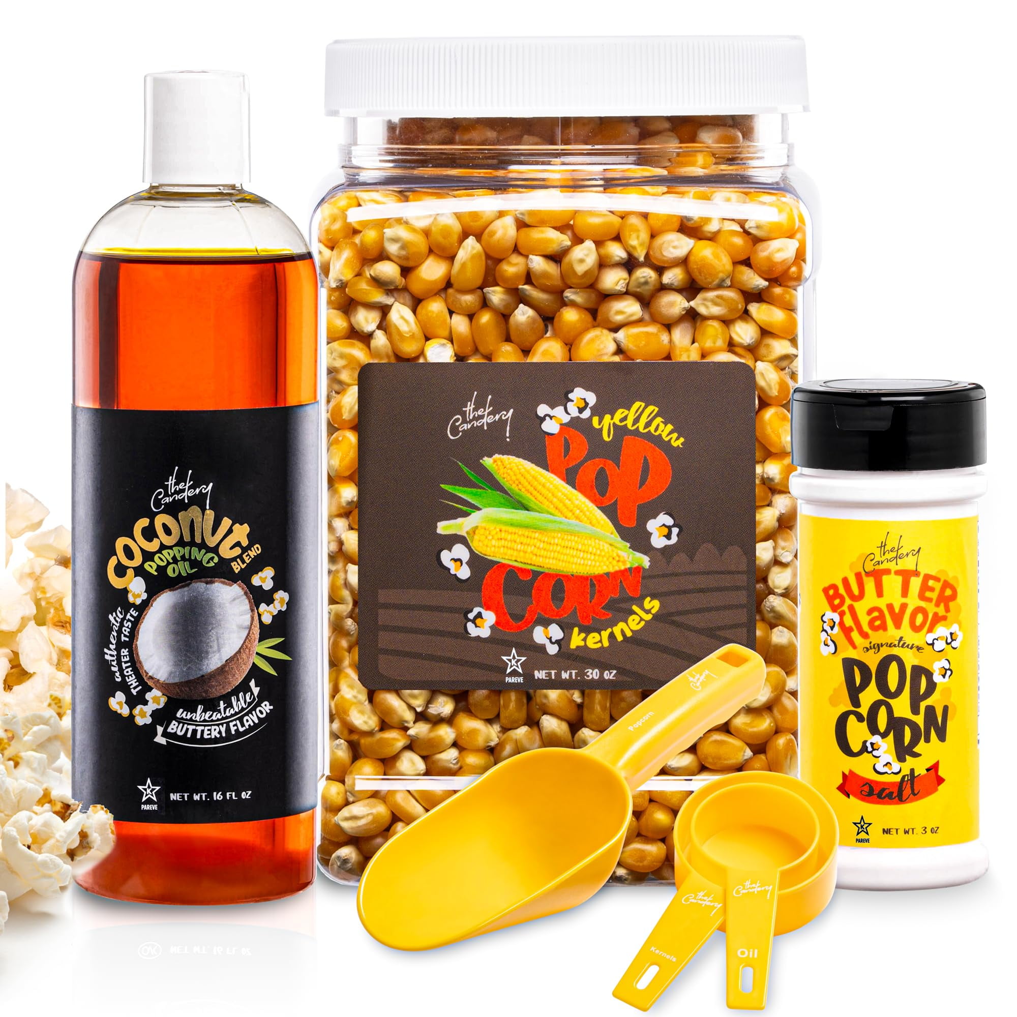 The Candery Popcorn Bundle CCF19 with 32oz Popcorn Coconut Popcorn Oil ...