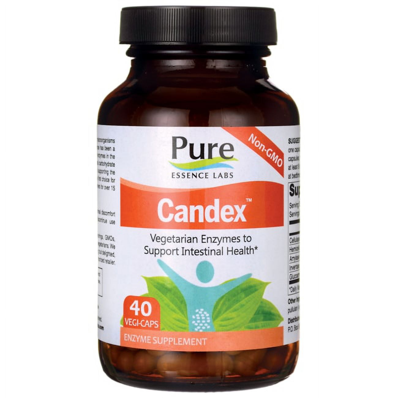 Candex Candida Cleanse Supplement by Pure Essence - No Die Off Reaction - 40 Capsules - Walmart.com