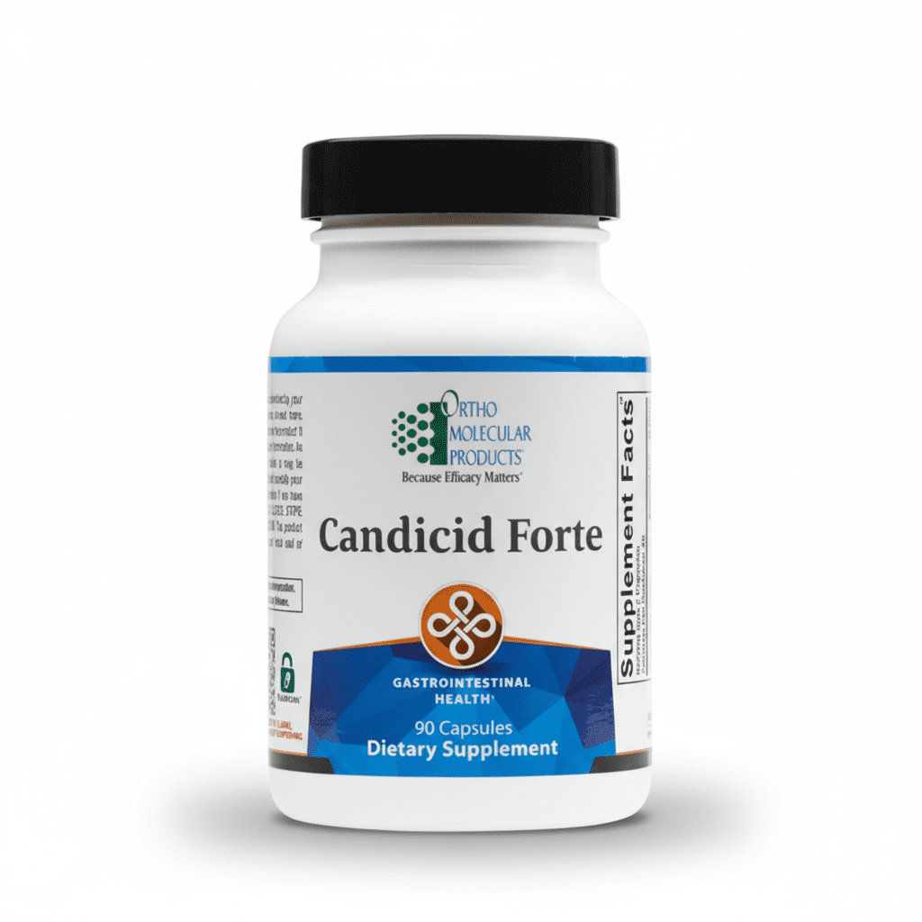 Ortho Molecular Candicid Forte, 90 Capsules, Promotes Microbial Balance ...