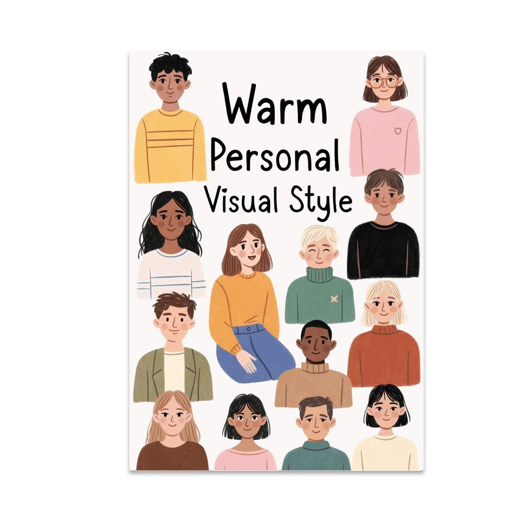 Candid Character Wall Art - Human-Centered Aesthetic - 13x19 Poster ...
