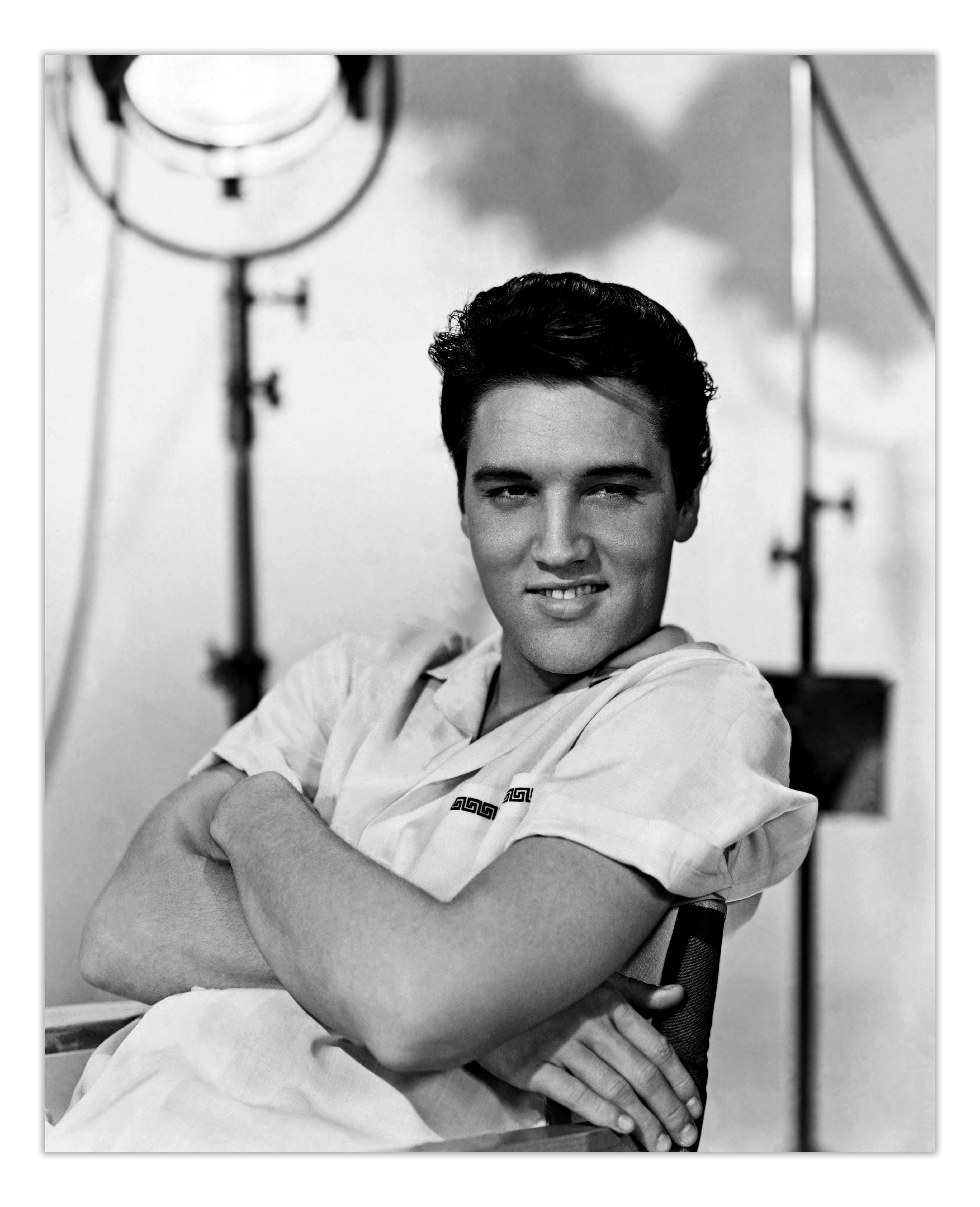 Candid Portrait Of Elvis Presley Smiling, 16X20 Print By Globe Photos ...