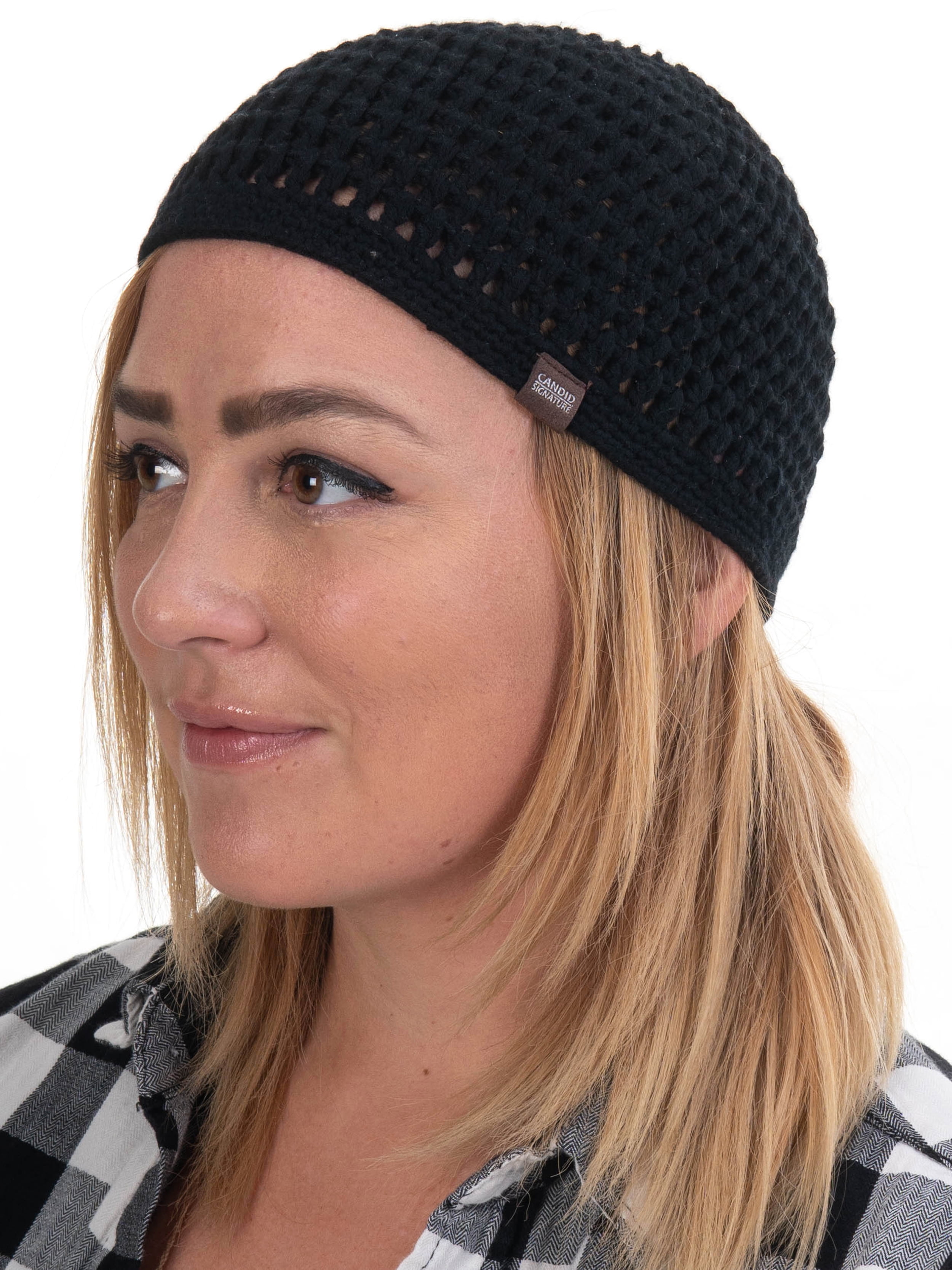 Candid Signature Apparel - Handmade Skullcap Beanie w/Premium Open Knit ...