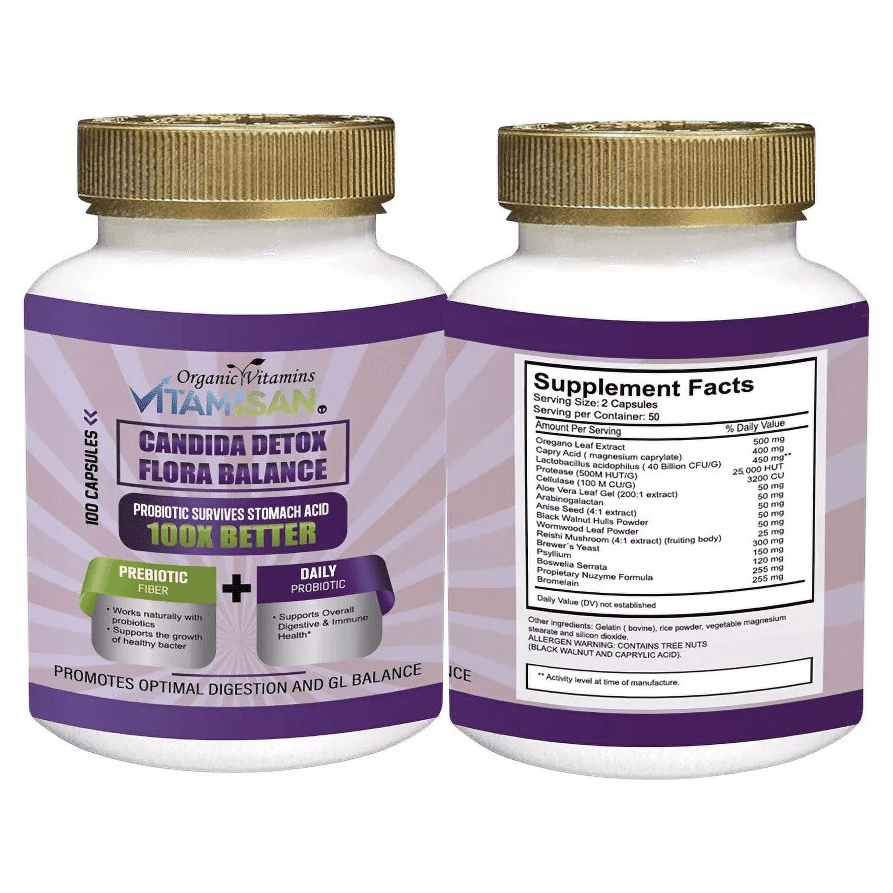 Candida Cleanse 100 Capsules - Walmart.com