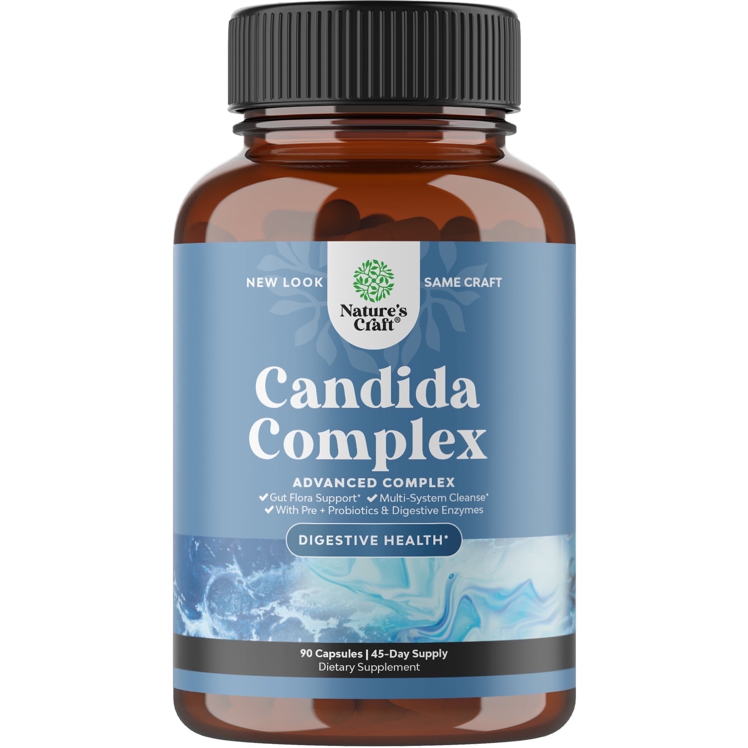 Nature's Craft Candida Complex Supplement - Gut Health & Digestion ...