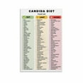 Candida Diet List Chart Poster Healthy Food Guide (3) Canvas Painting ...