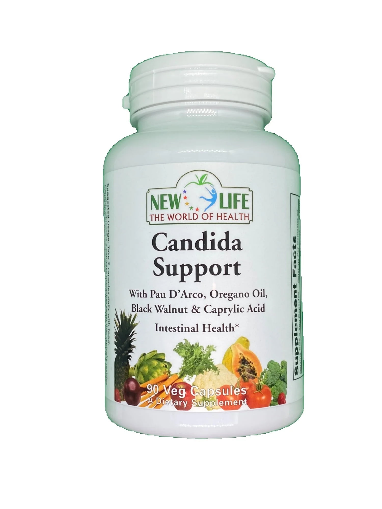 Candida Support - Digestive Support - 90 Veg Capsules - Walmart.com